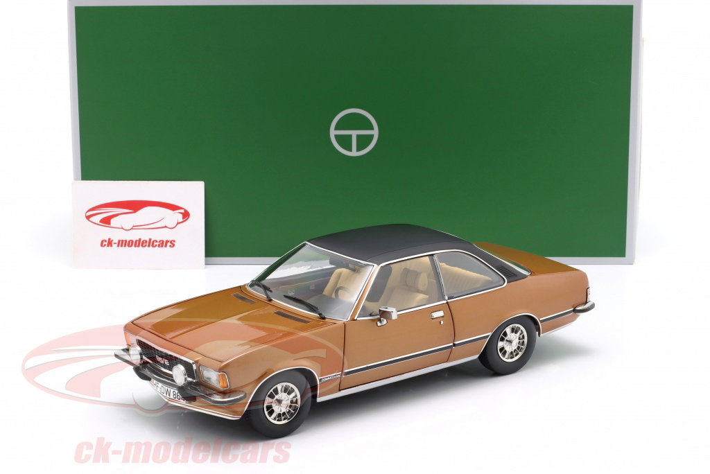 TOURING 1:18 Opel Commodore B GS/E Coupé Year 1975 golden brown ...