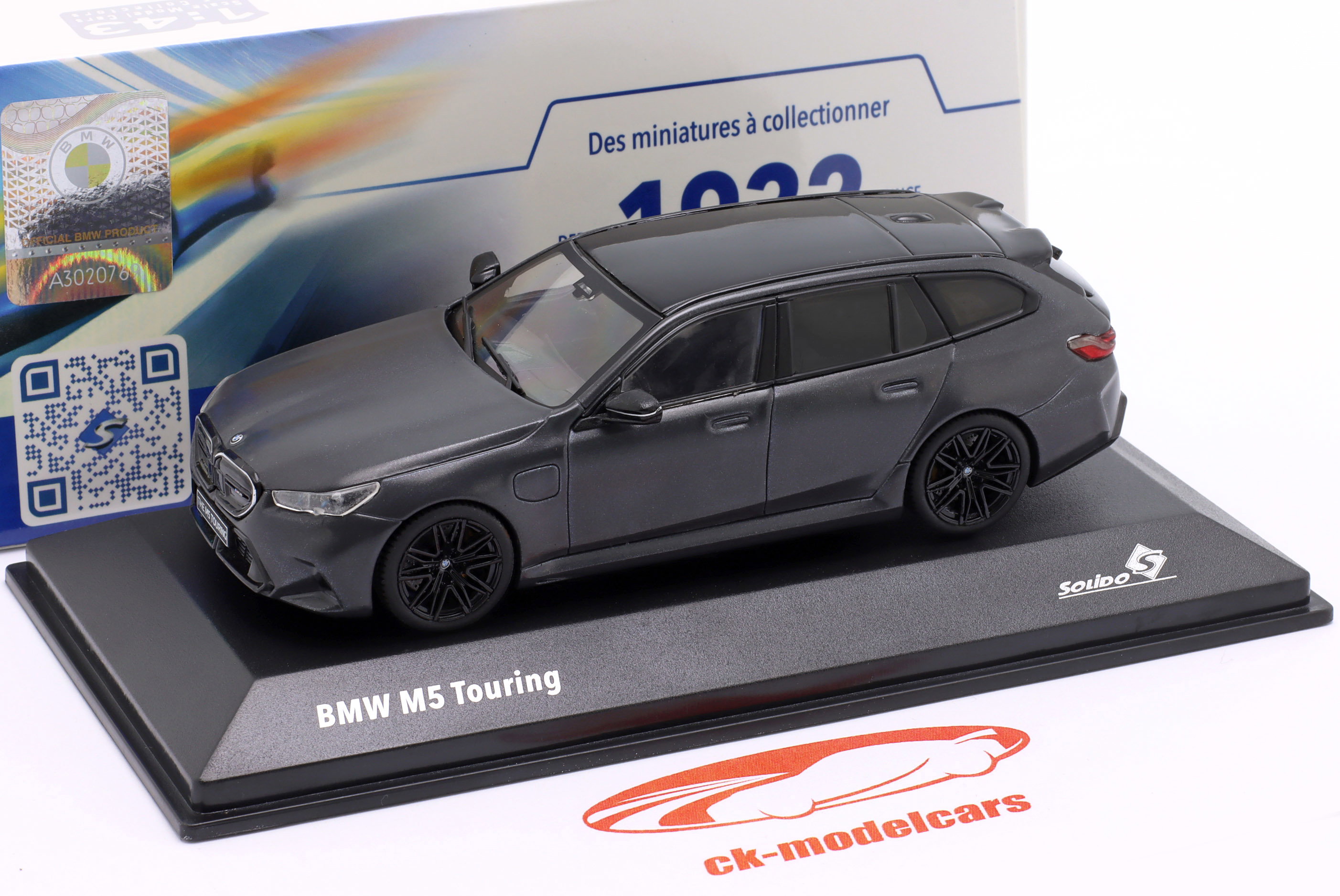 Solido 1:43 BMW M5 Touring (G99) year 2024 frozen deep grey metallic ...
