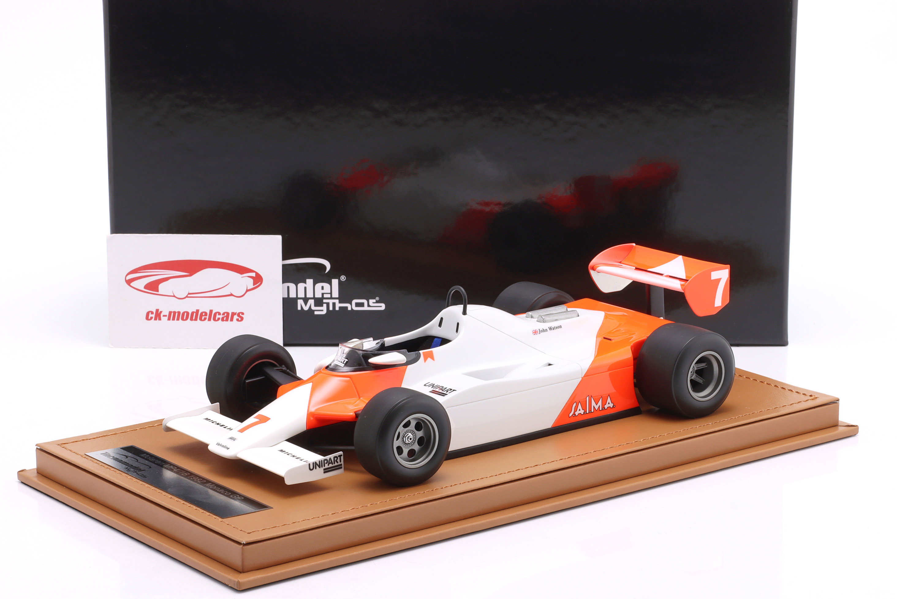 Tecnomodel 1:18 John Watson McLaren MP4/1B #7 Monaco GP fórmula 1 1982 ...