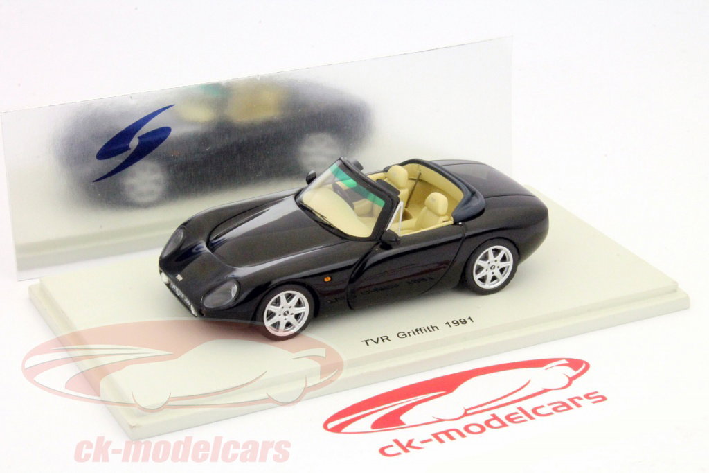 Spark 1:43 TVR Griffith 1991 black S0225 model car S0225 9580006902252