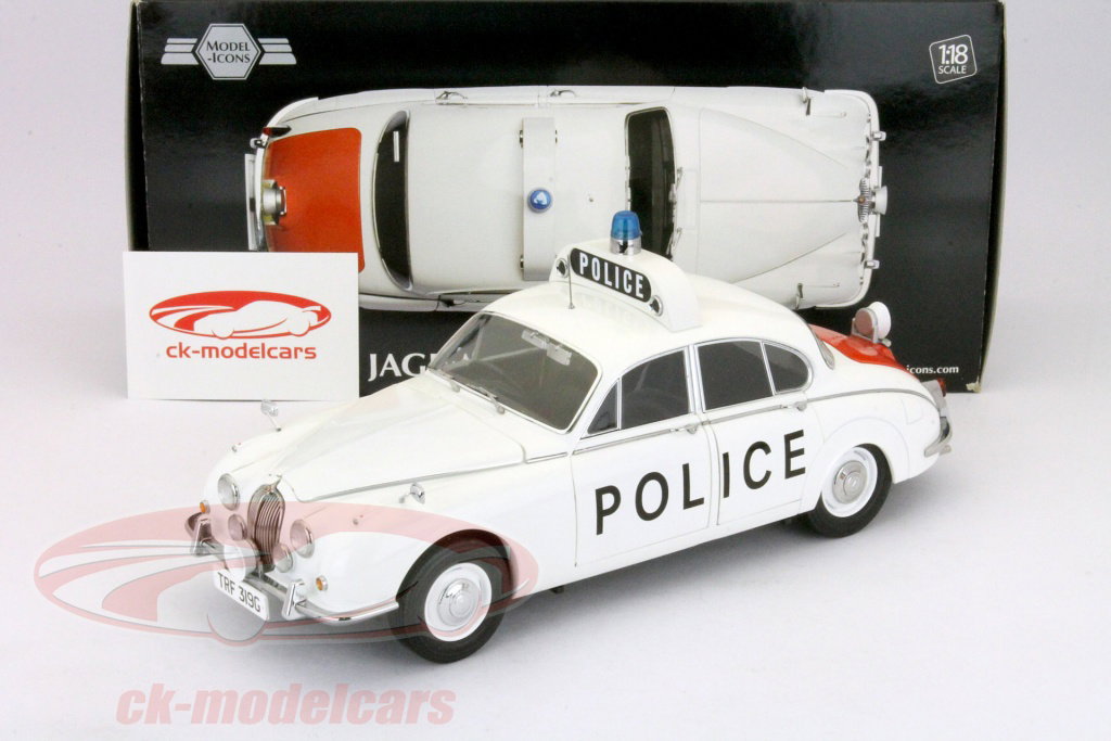 Model Icons 1:18 Jaguar 240 GL År 1967 Police UK Police Car Model ...
